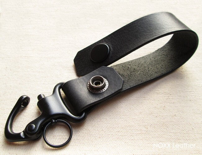 Leather Key Fob Belt Loop Leather Keychain - Etsy