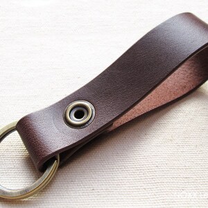 Leather Key Fob, Personalized Leather Keychain, Belt Key Chain - Etsy