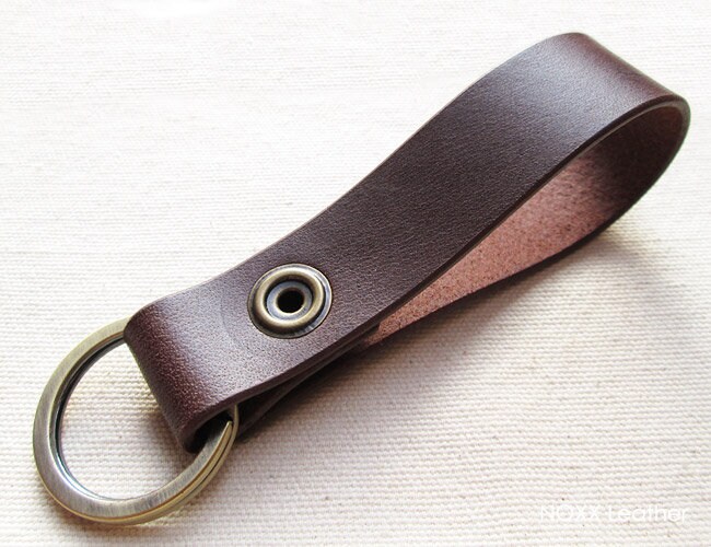 Leather Key Fob, Personalized Leather Keychain, Belt Key Chain - Etsy