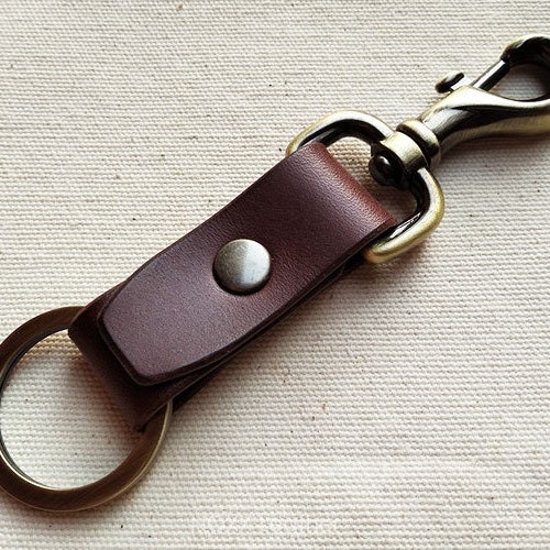Belt Leather Key Fob Leather Keychain Belt Clip Leather Key - Etsy