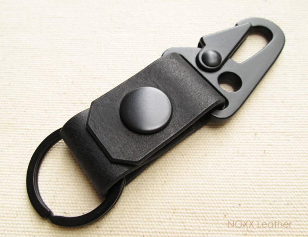 Leather Keychain, Belt Clip Leather Key Fob - Etsy