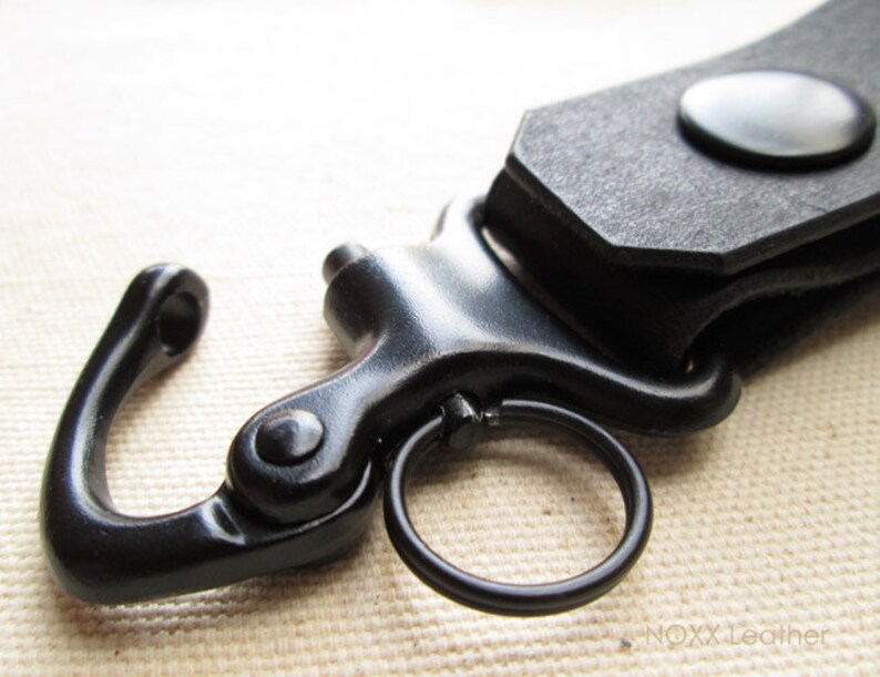 Leather Key Fob Belt Loop Leather Keychain - Etsy