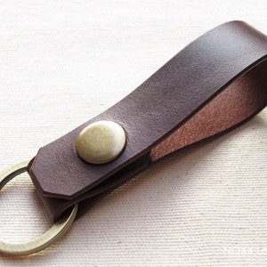 Leather Key Fob, Personalized Leather Keychain, Belt Key Chain - Etsy