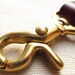 Solid Brass Keychain, Belt Key Chain, Brass Leather Key Fob - Etsy