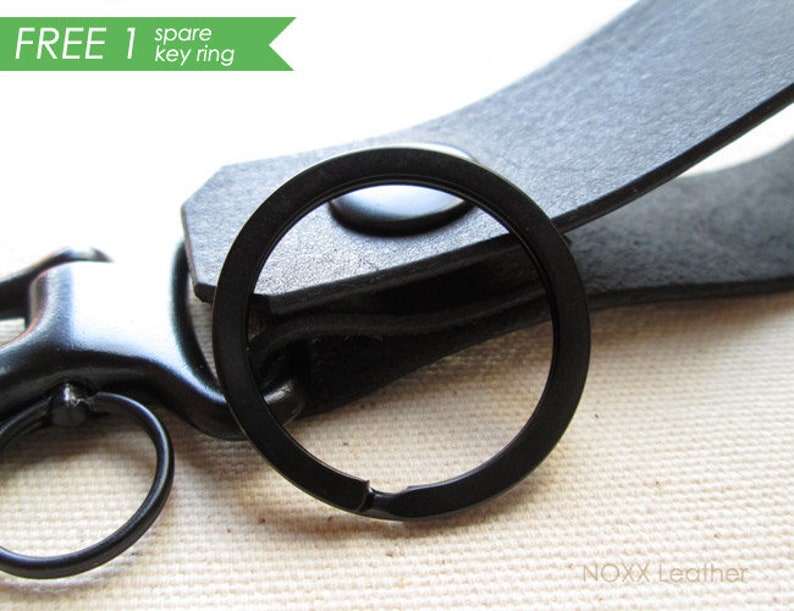 Leather Key Fob Belt Loop Leather Keychain - Etsy