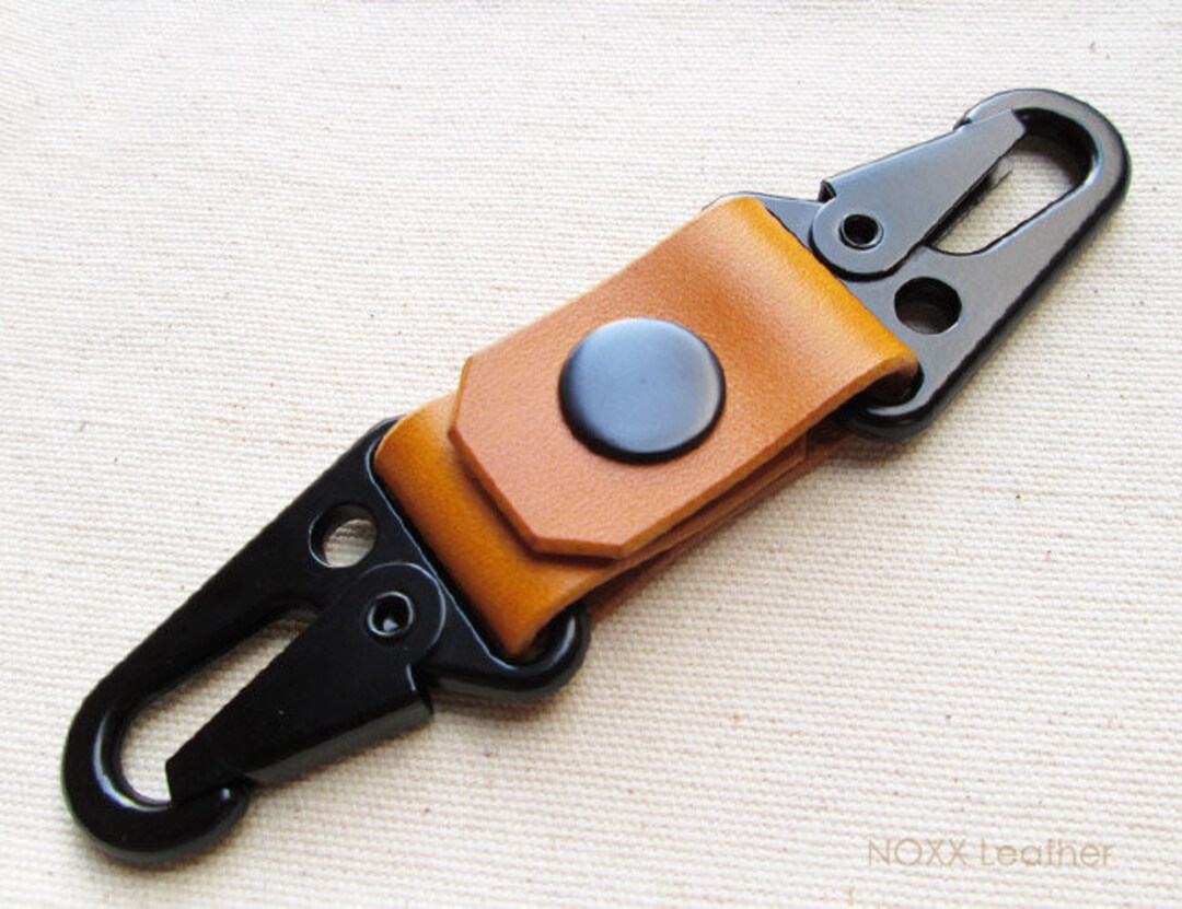 Belt Leather Keychain, Leather Key Fob, Clip Key Chain - Etsy