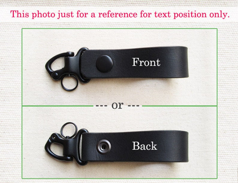 Leather Key Fob Belt Loop Leather Keychain - Etsy