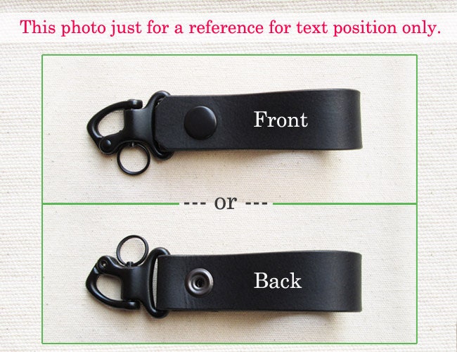 Leather Key Fob Belt Loop Leather Keychain - Etsy