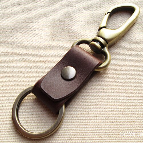 Belt Leather Key Fob Leather Keychain Belt Clip Leather Key - Etsy