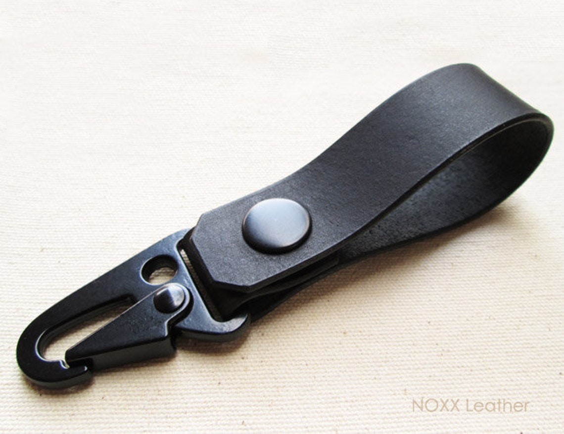 Leather Key Fob, Belt Leather Keychain, Belt Clip Key Chain, Gift Under ...