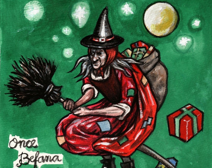 Baba Yaga Prayer Card - Etsy