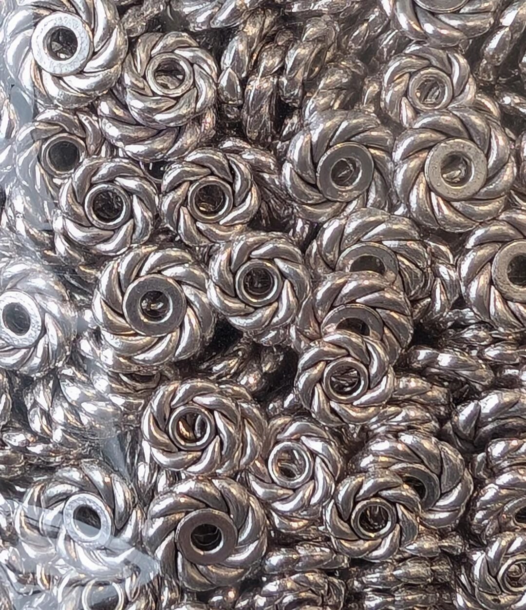 Mixed Metal Beads Twisted Spacers. - Etsy