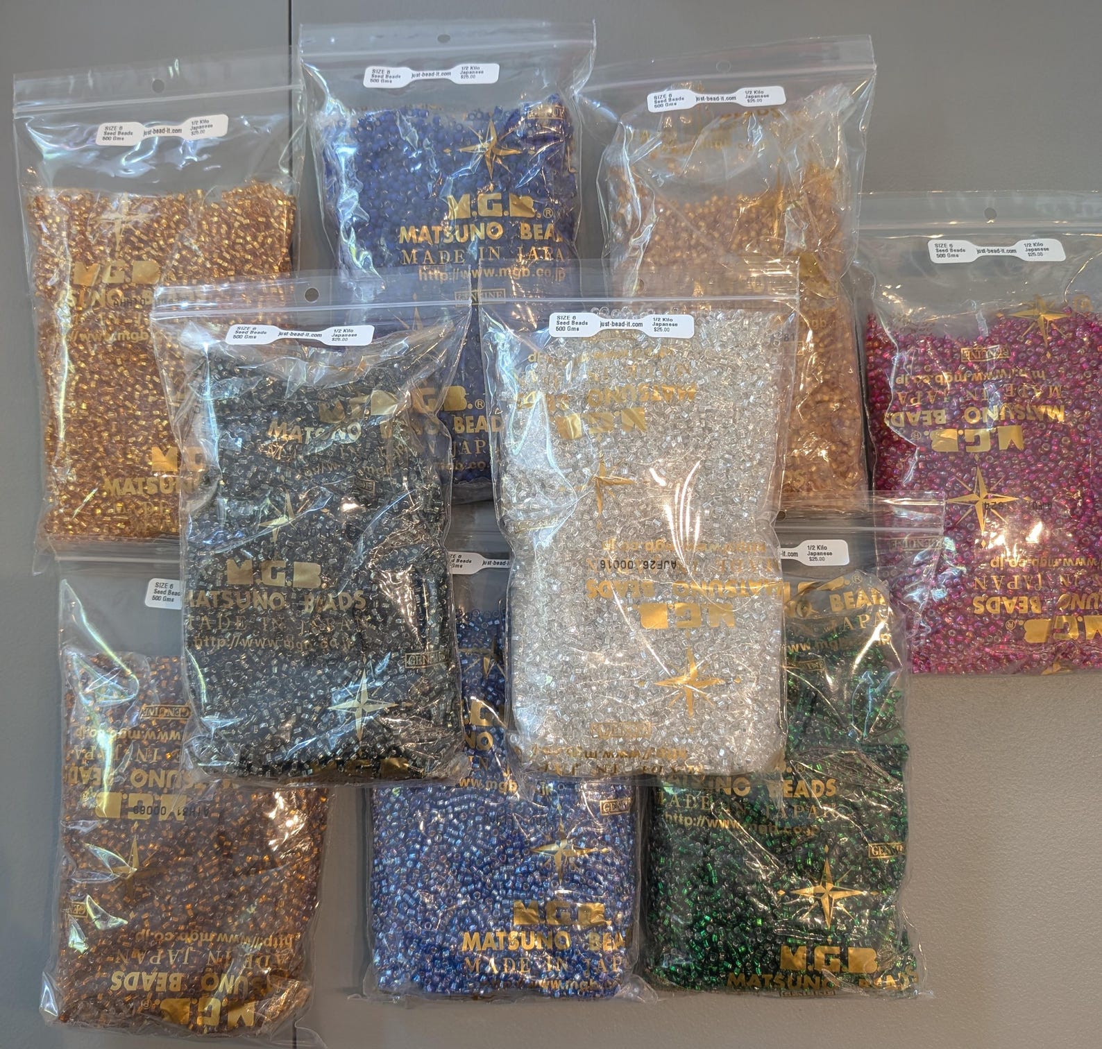 Matsuno Japanese Seed Beads: 1/2 Kilo (500mg) Size 6 - Etsy