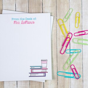 Personalized Teacher Stationery - Teacher Gift - Teacher Notepad and ...