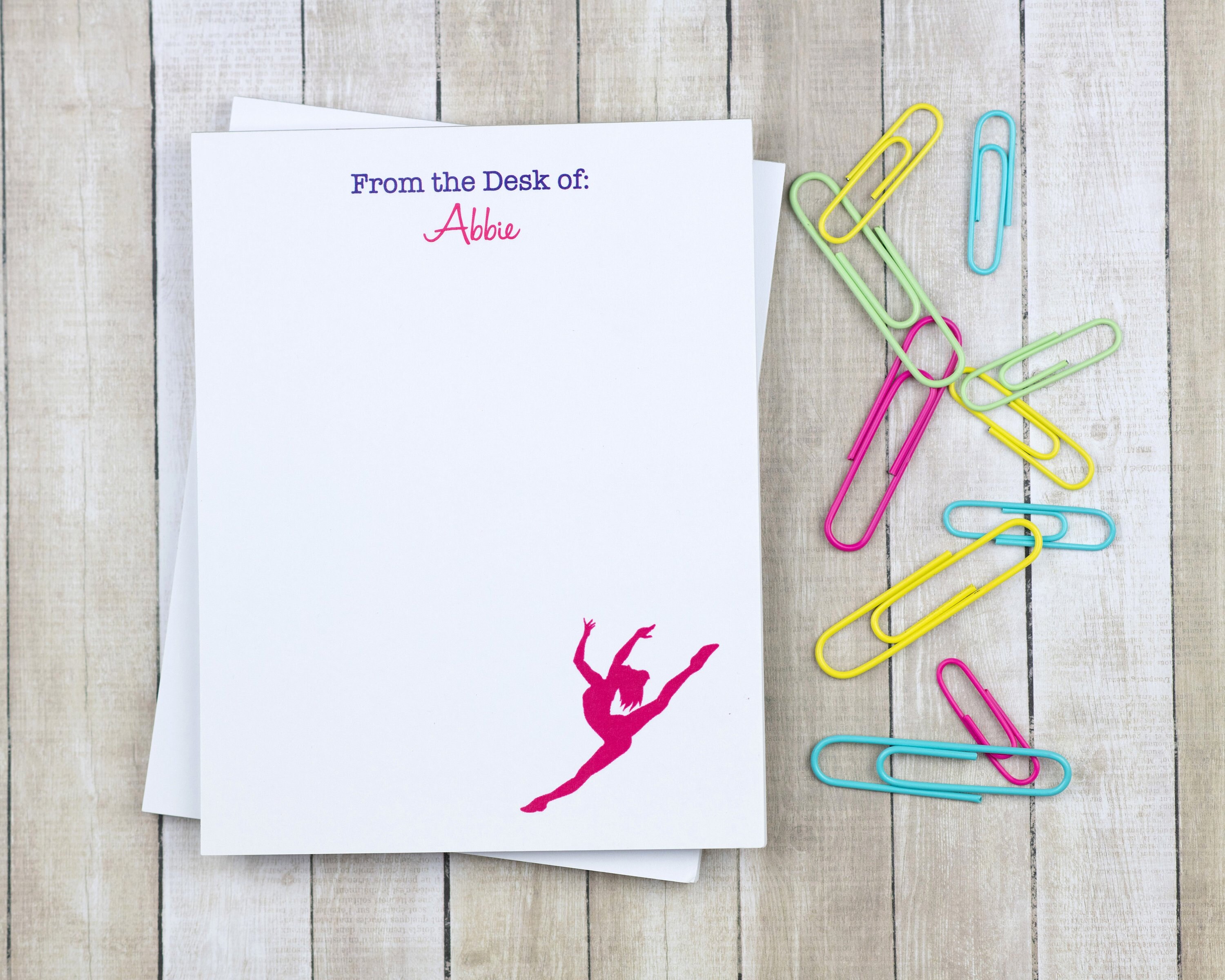 Personalized Dance Notepad Dance Teacher Gift Dance - Etsy