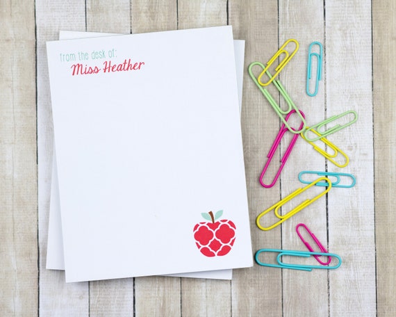 Personalized Teacher Notepad Teacher Notepad Gifts for | Etsy
