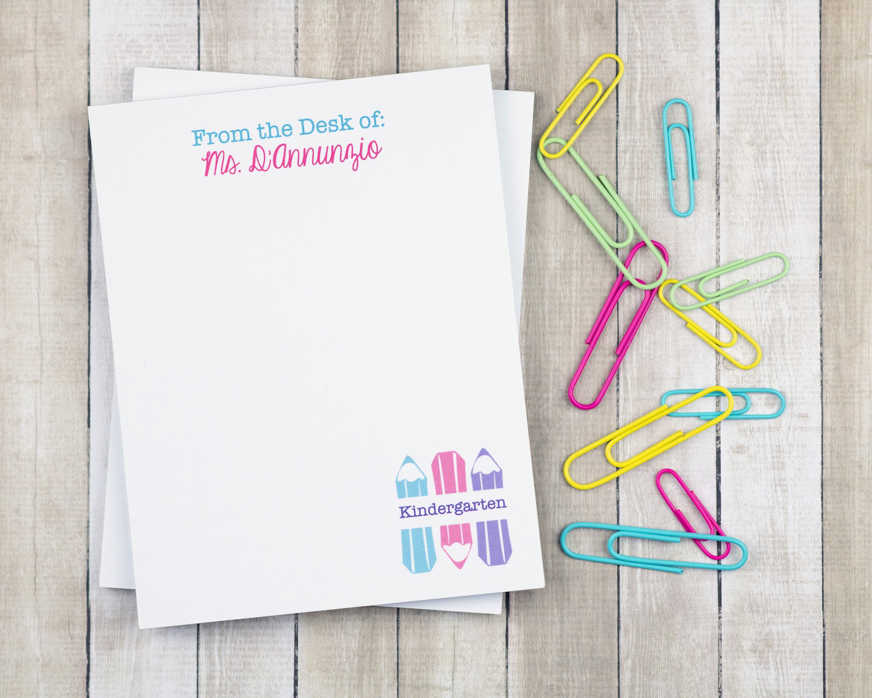 Personalized Teacher Notepad Teacher Notepad Gifts for | Etsy