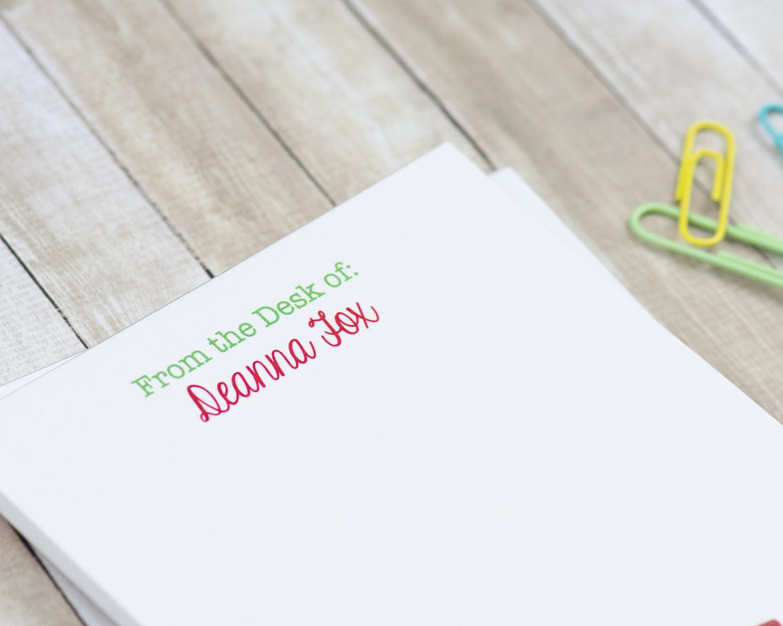 Personalized Teacher Notepad Teacher Notepad Gifts for | Etsy