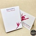 Personalized Dance Notecards and Notepad - Dance Teacher Gift - Custom ...