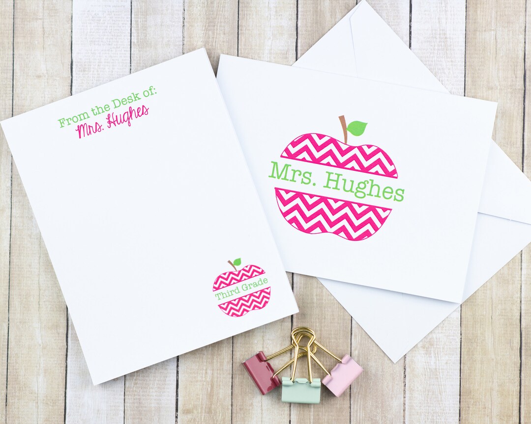 Personalized Teacher Stationery Gift for Teacher Teacher - Etsy