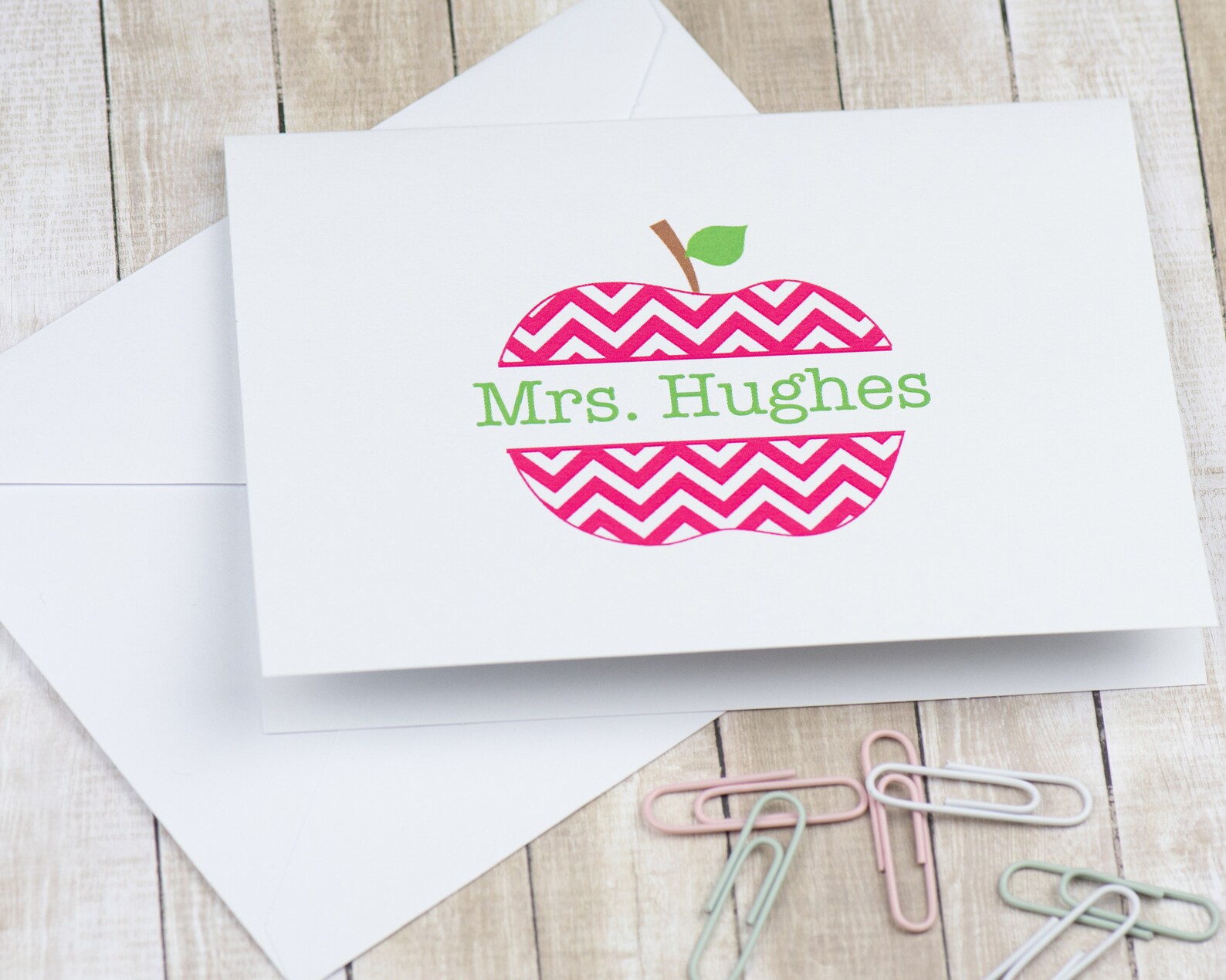 Personalized Teacher Notecard - Teacher Gift - Teacher Notecard ...