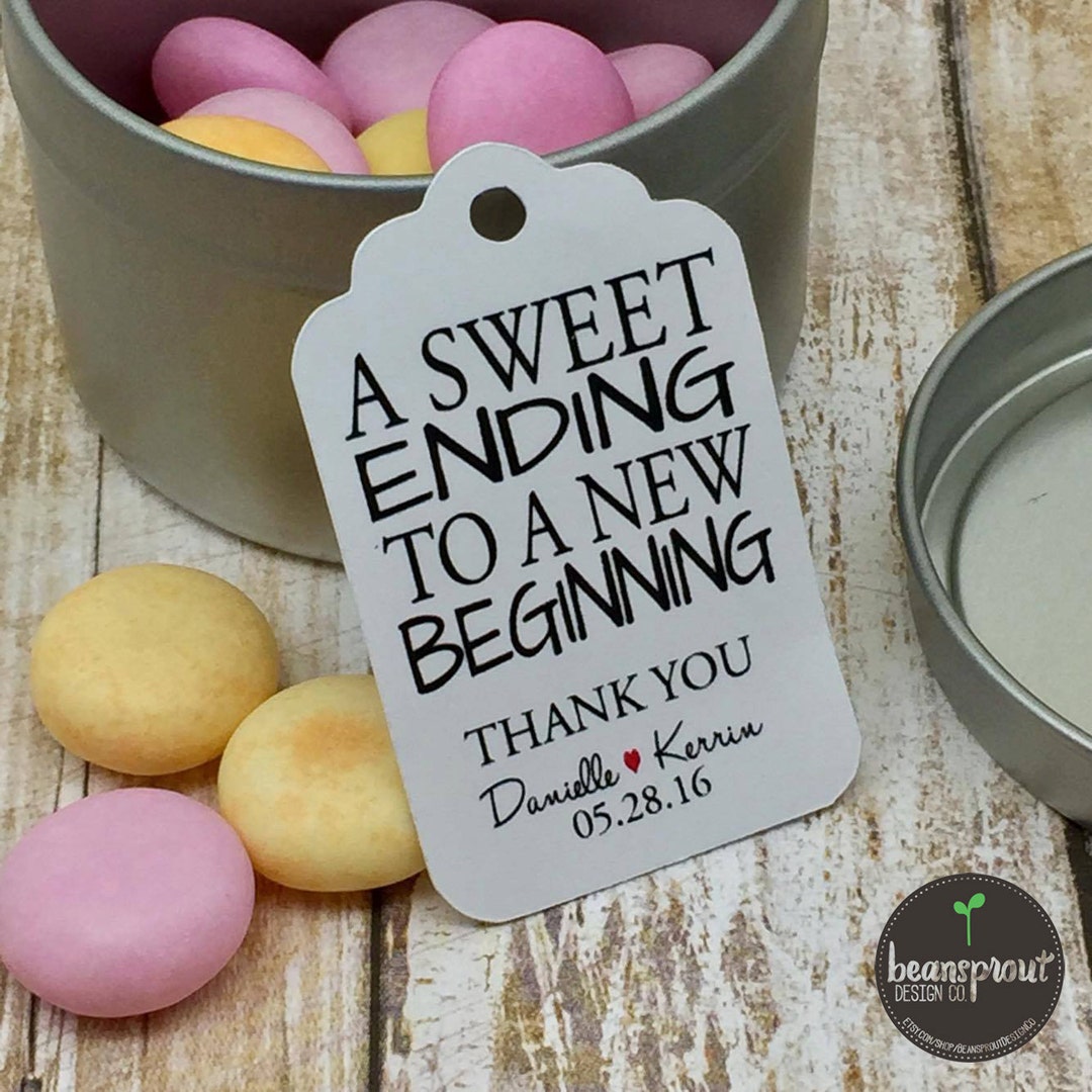 Wedding Favor Tag - Engagement Party Favor Tag - Bridal Shower Favor ...