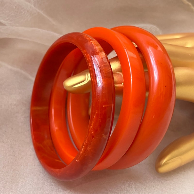 Orange Bakelite - Etsy