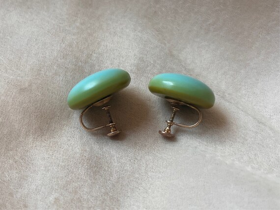 vintage Catalin Bakelite rare Blue Moon swirled marbl… - Gem