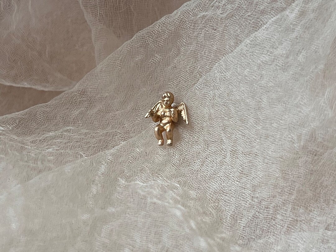 Vintage 14k Gold PBD Peter Brams Designs Dainty Tiny Guardian Angel ...