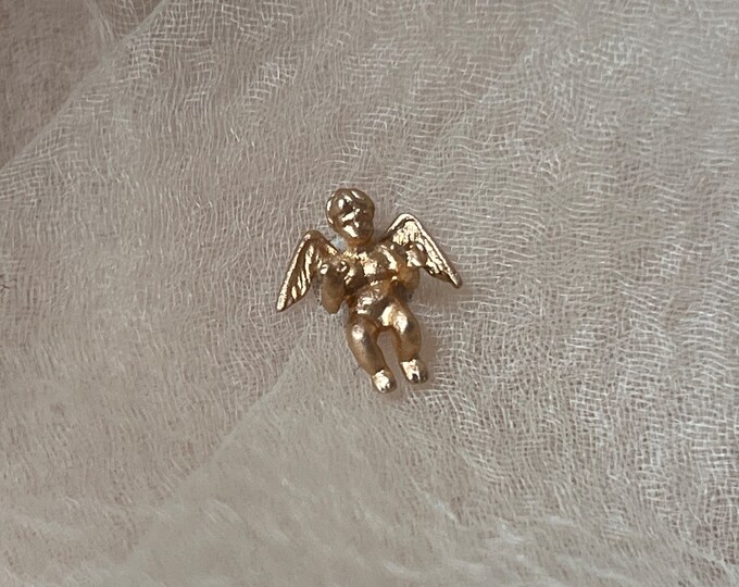 Vintage 14k Gold PBD Peter Brams Designs Dainty Tiny Guardian Angel ...