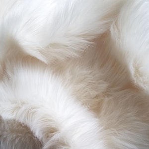 Ivory faux fur 2 pile cream fur craft squares ivory | Etsy