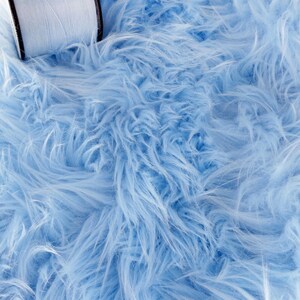Baby Blue Faux Fur, 2 Pile, Pastel Blue Fur Craft Squares, Blue Fursuit ...