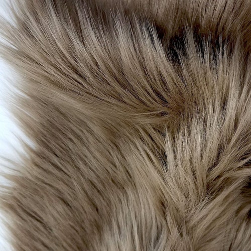 Light Brown Faux Fur Fabric Craft Squares Light Brown Fur | Etsy