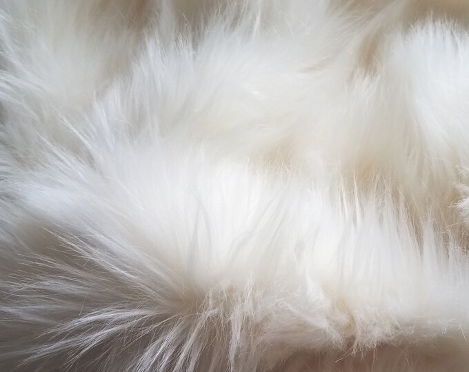 Ivory Faux Fur 2 Pile, Cream Fur Craft Squares, Ivory Fur, Fake Fur ...