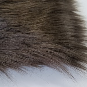 Brown Faux Fur 2 Pile, Brown Fur, Brown Fur Fabric Craft Squares, Brown ...