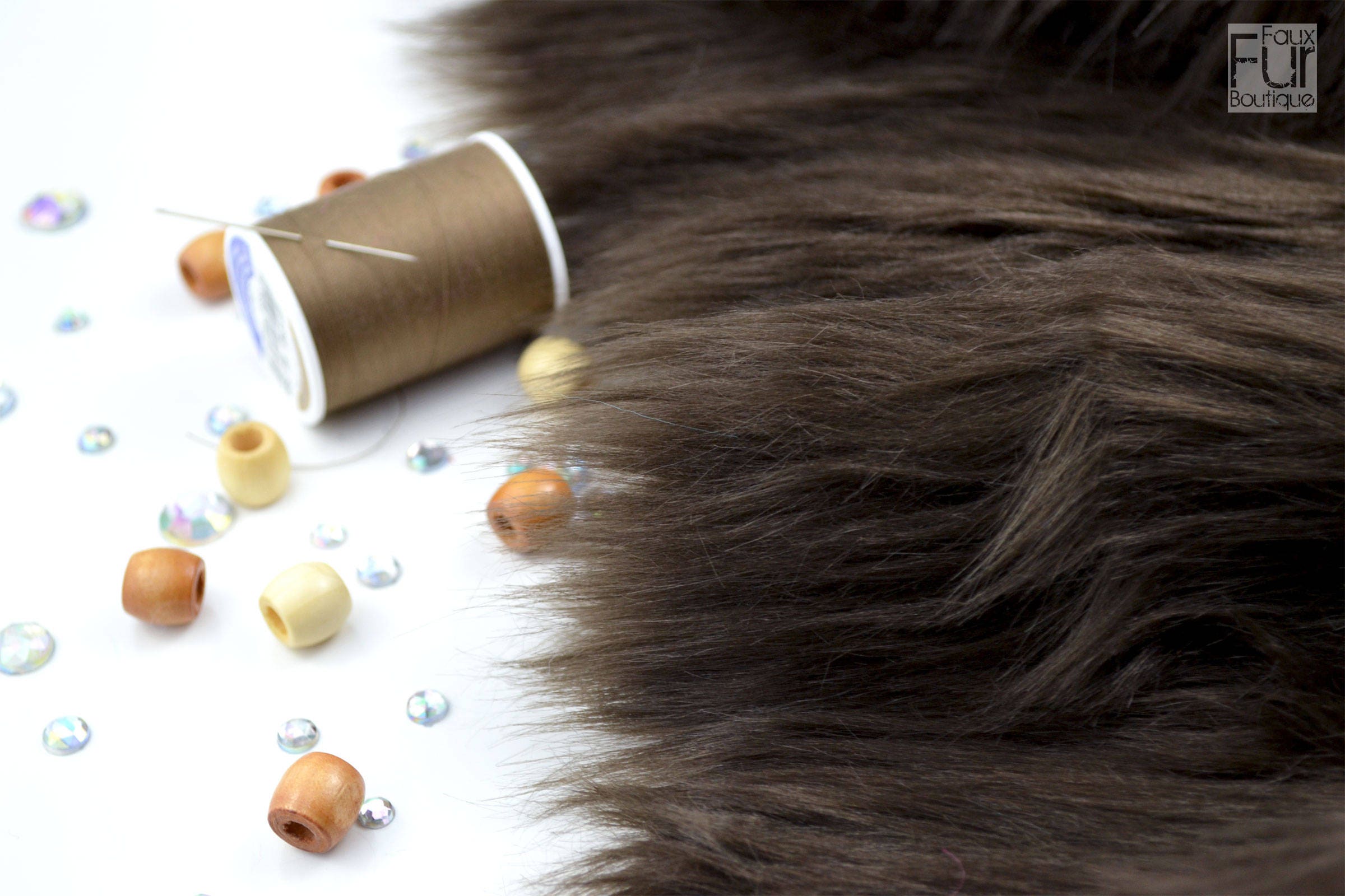 Brown Faux Fur 2 Pile Brown Fur Brown Fur Fabric Craft | Etsy