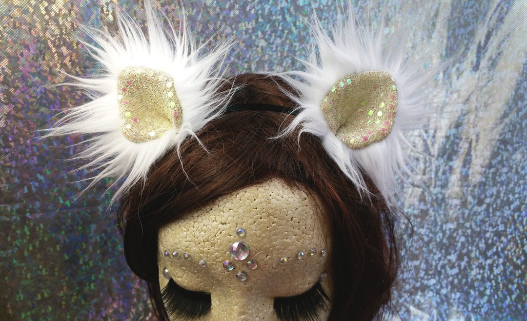 Mini Cat Ears Faux Fur Ears Clip on Animal Ears Rave Ears - Etsy
