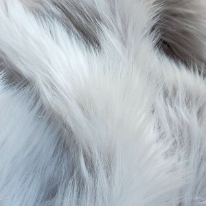 Platinum Silver Faux Fur 2 Pile Silver Fur Fabric Gray - Etsy