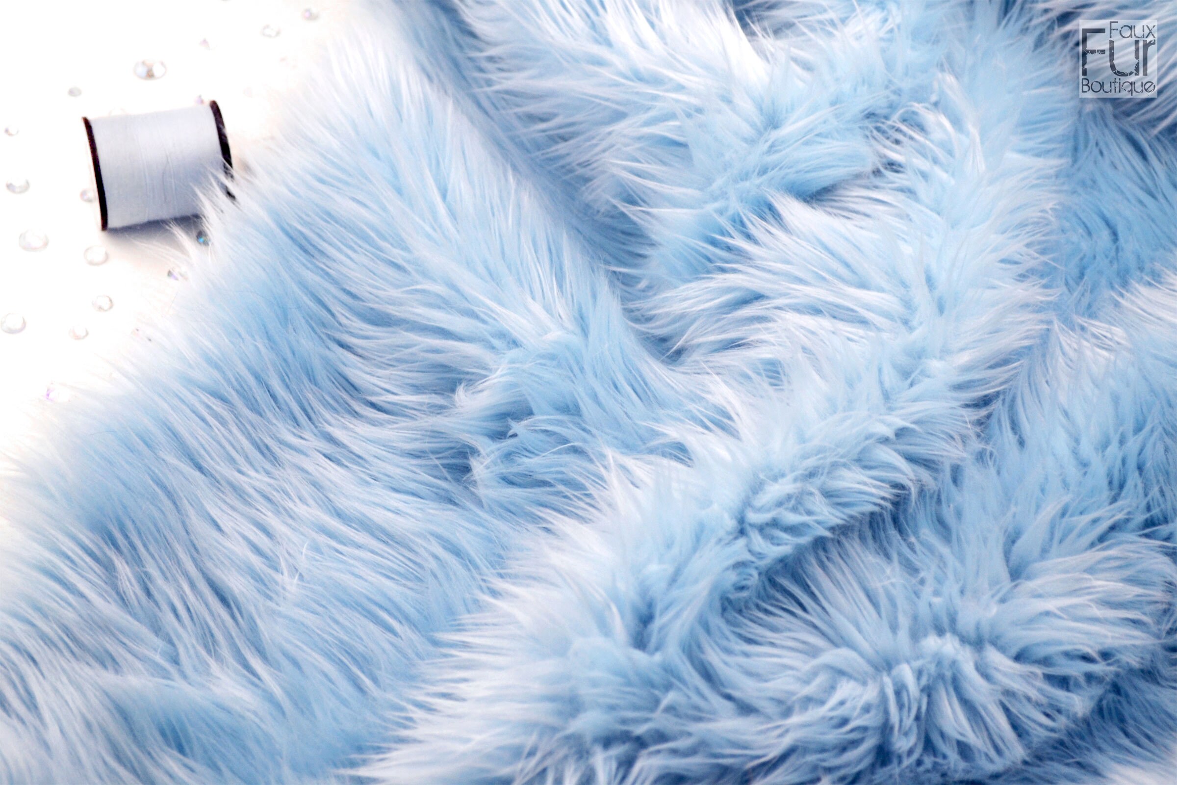 Baby Blue Faux Fur 2 Pile Pastel Blue Fur Craft - Etsy