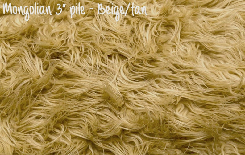 Beige Fur 3 Pile Beige Fur Craft Squares Caramel Fur - Etsy