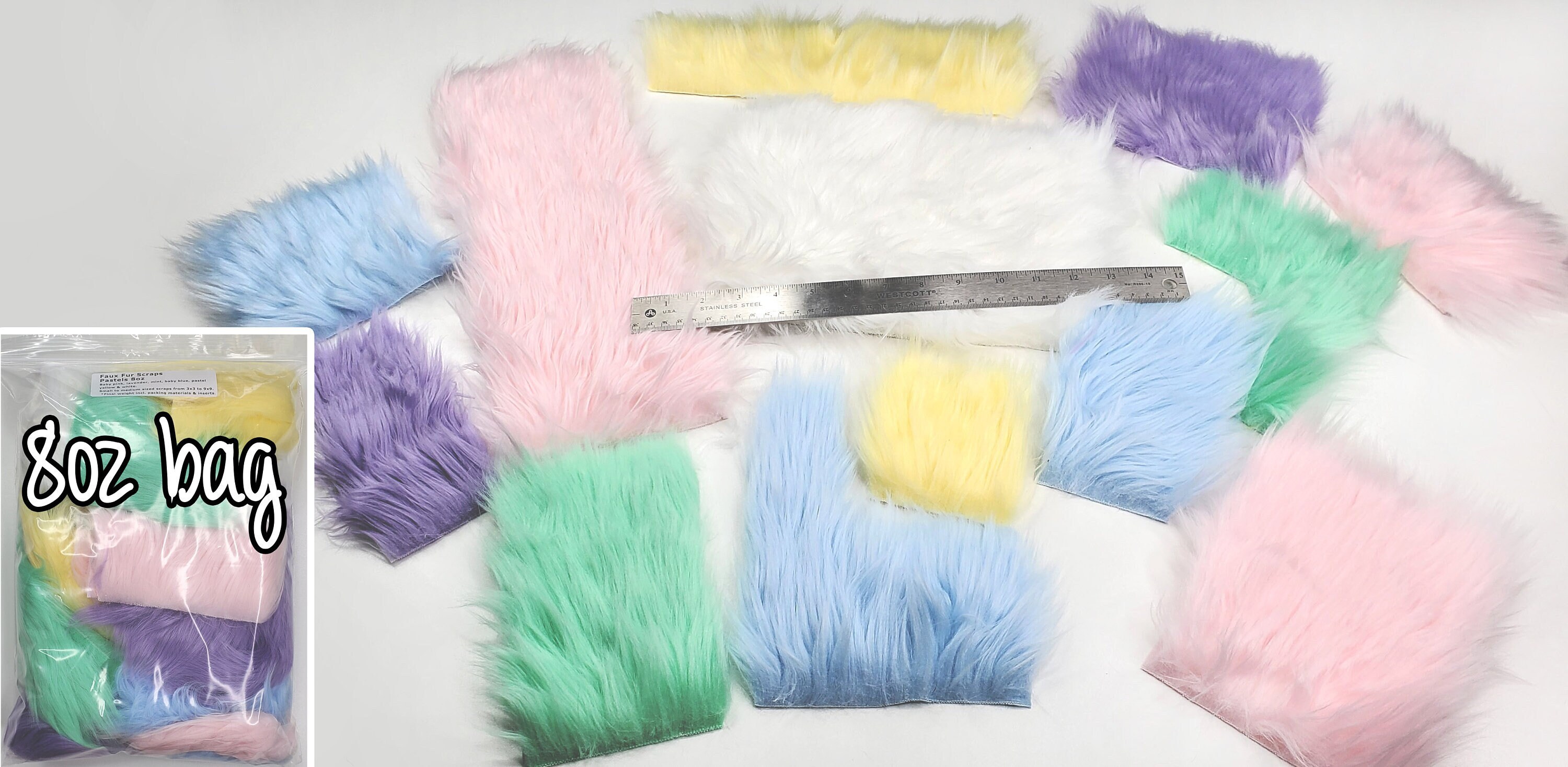 Faux Fur Variety Pack Pastel Faux Fur High Quality Faux Fur - Etsy