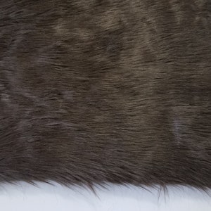 Brown Faux Fur 2 Pile, Brown Fur, Brown Fur Fabric Craft Squares, Brown ...