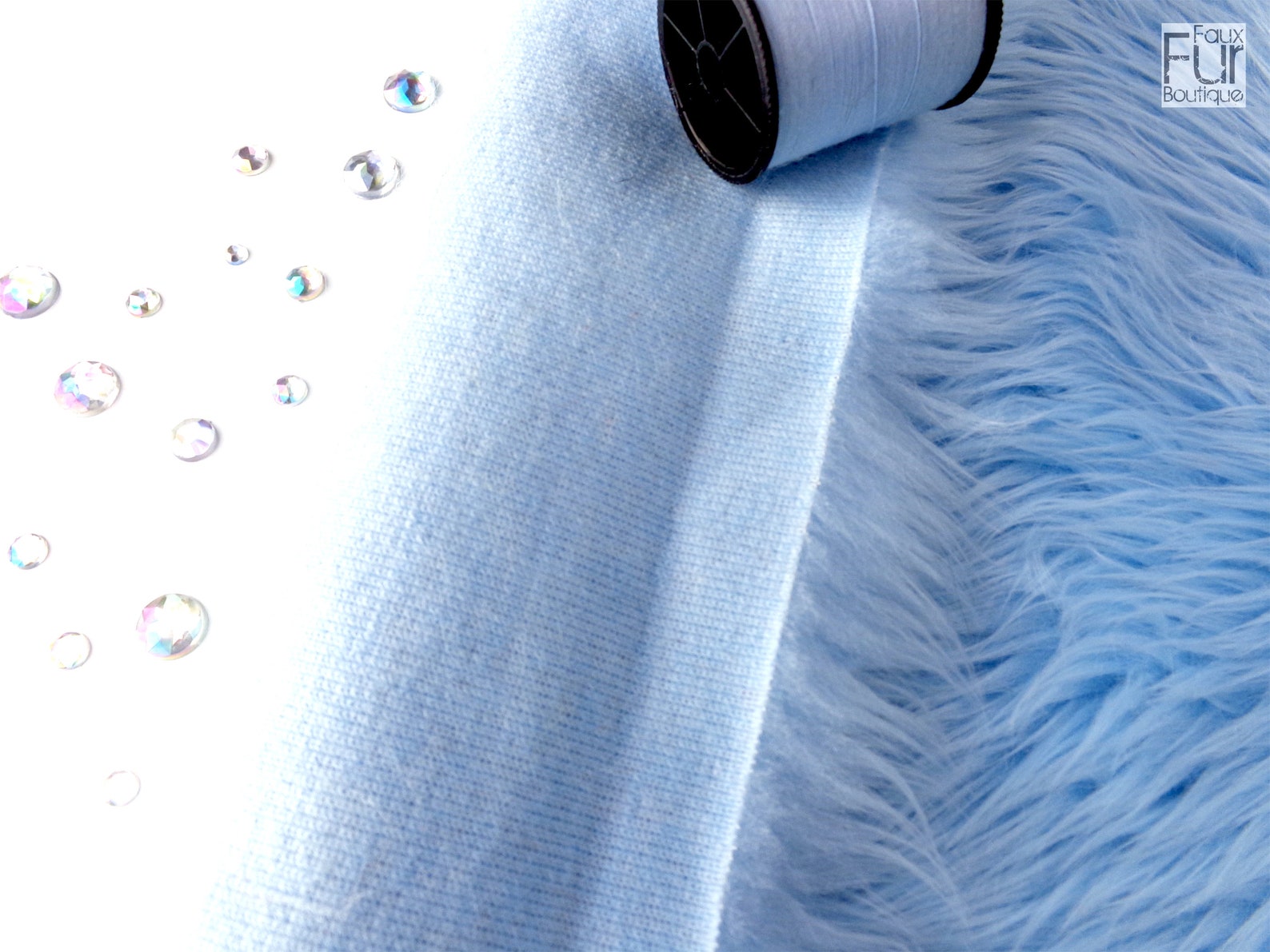 Baby Blue Faux Fur 2 Pile Pastel Blue Fur Craft - Etsy