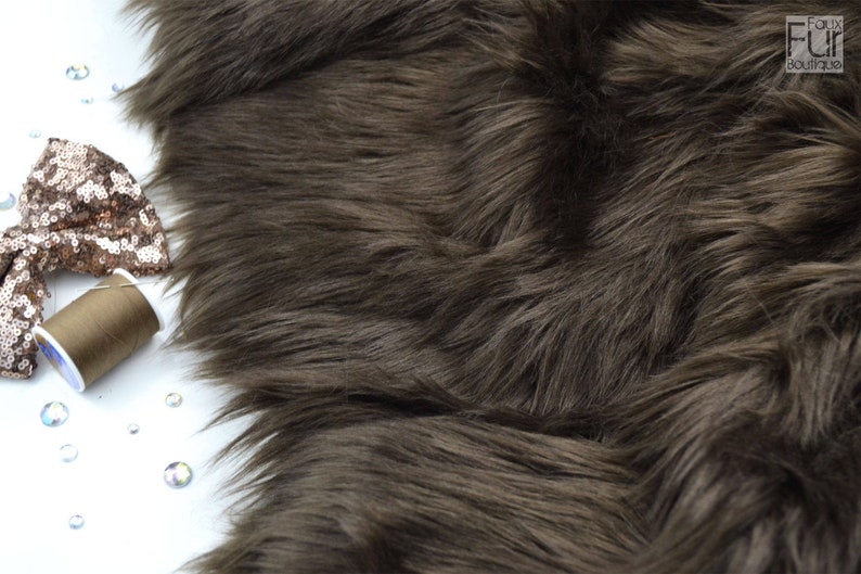 Brown Faux Fur 2 Pile Brown Fur Brown Fur Fabric Craft - Etsy