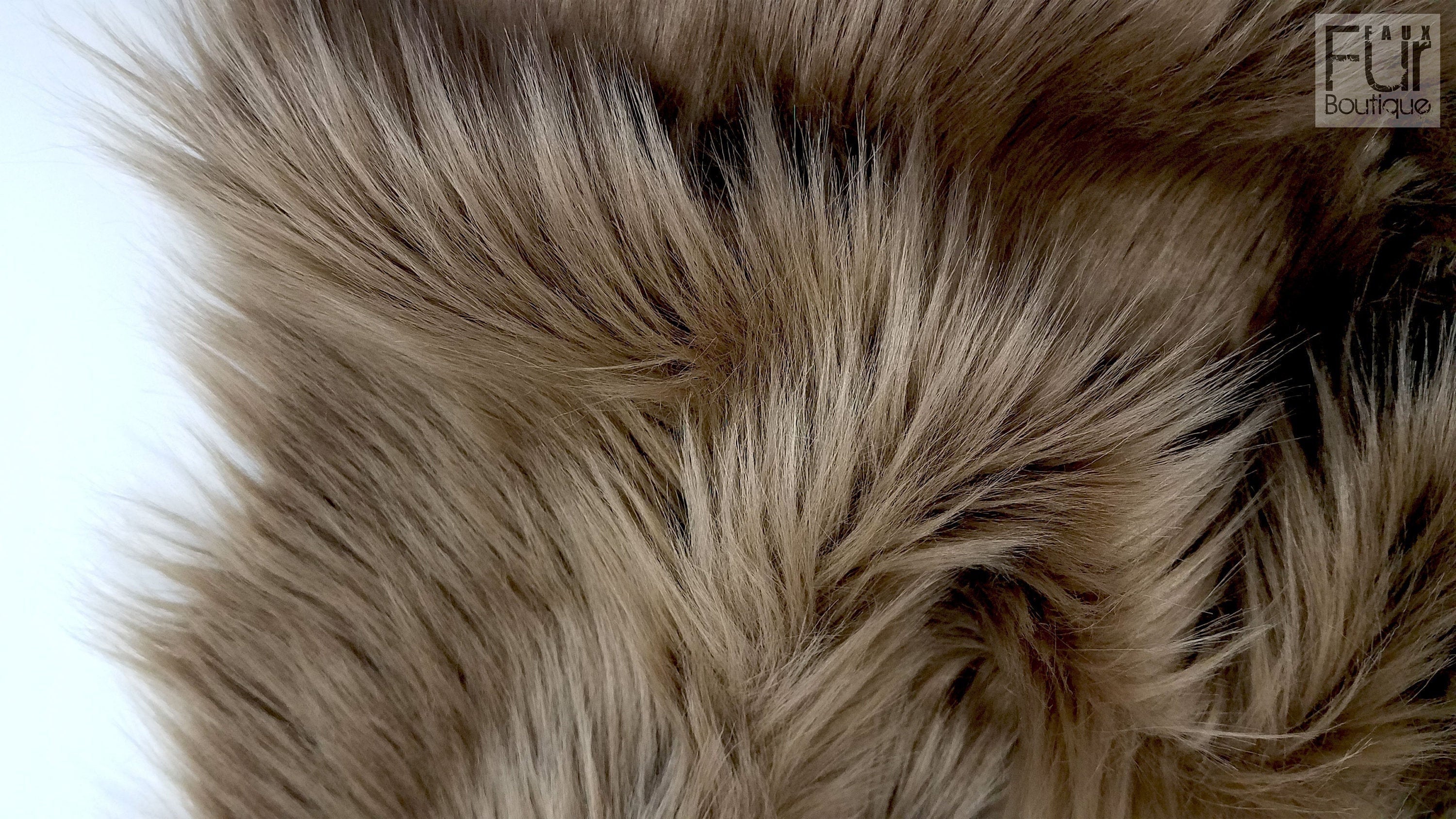 Light brown faux fur 2 pile light brown fur chocolate | Etsy