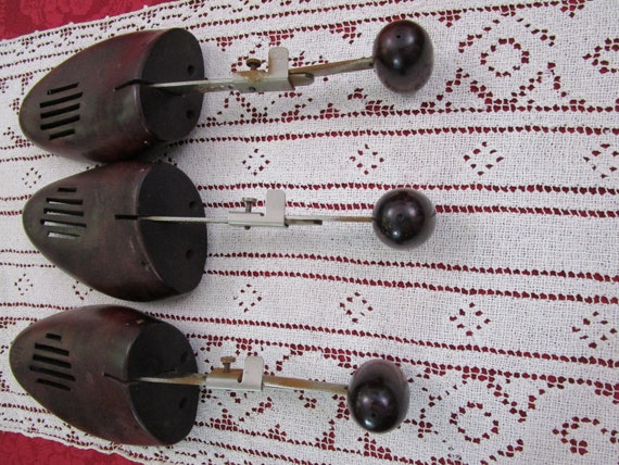 Vintage 3 Wood Shoe Forms - Stretcher Form #184 Shape… - Gem