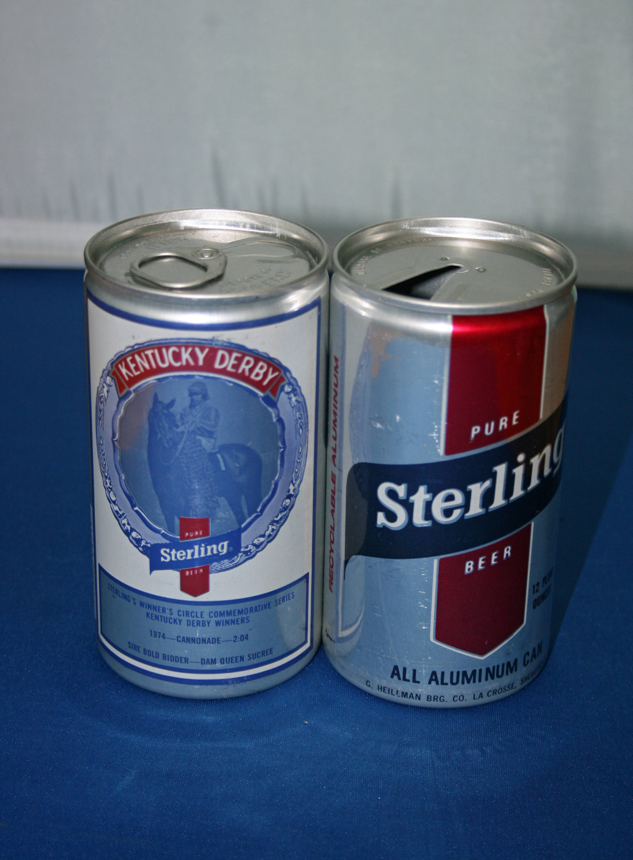 Two Vintage Pure Sterling Beer Can G Heileman Brewing Co Aluminum Cans Two Vintage Pure Sterling Beer Can G Heileman Brewing Co Aluminum Cans