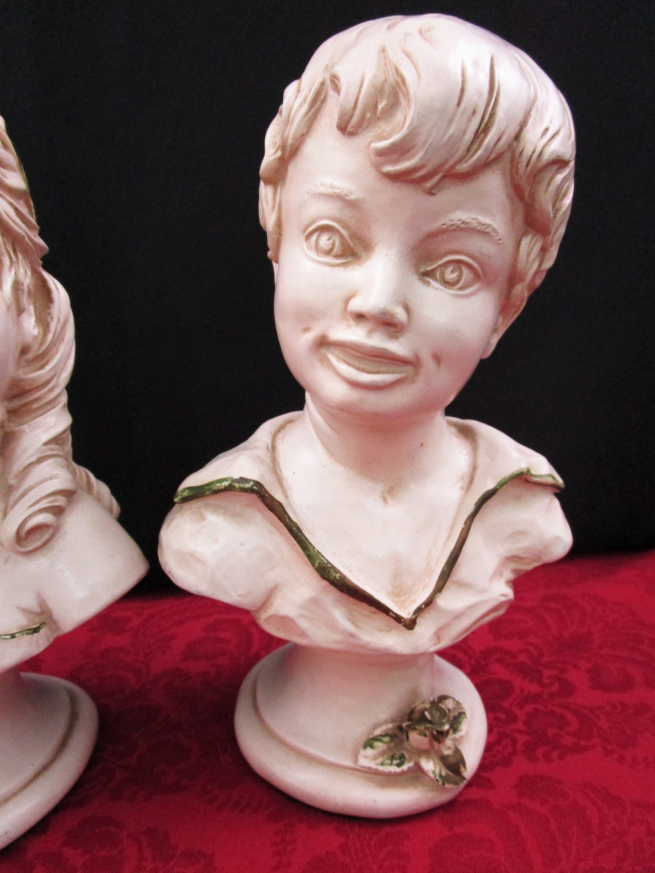 Vintage 1962 Universal Statuary Corp. Youth Bust Boy and Girl | Etsy