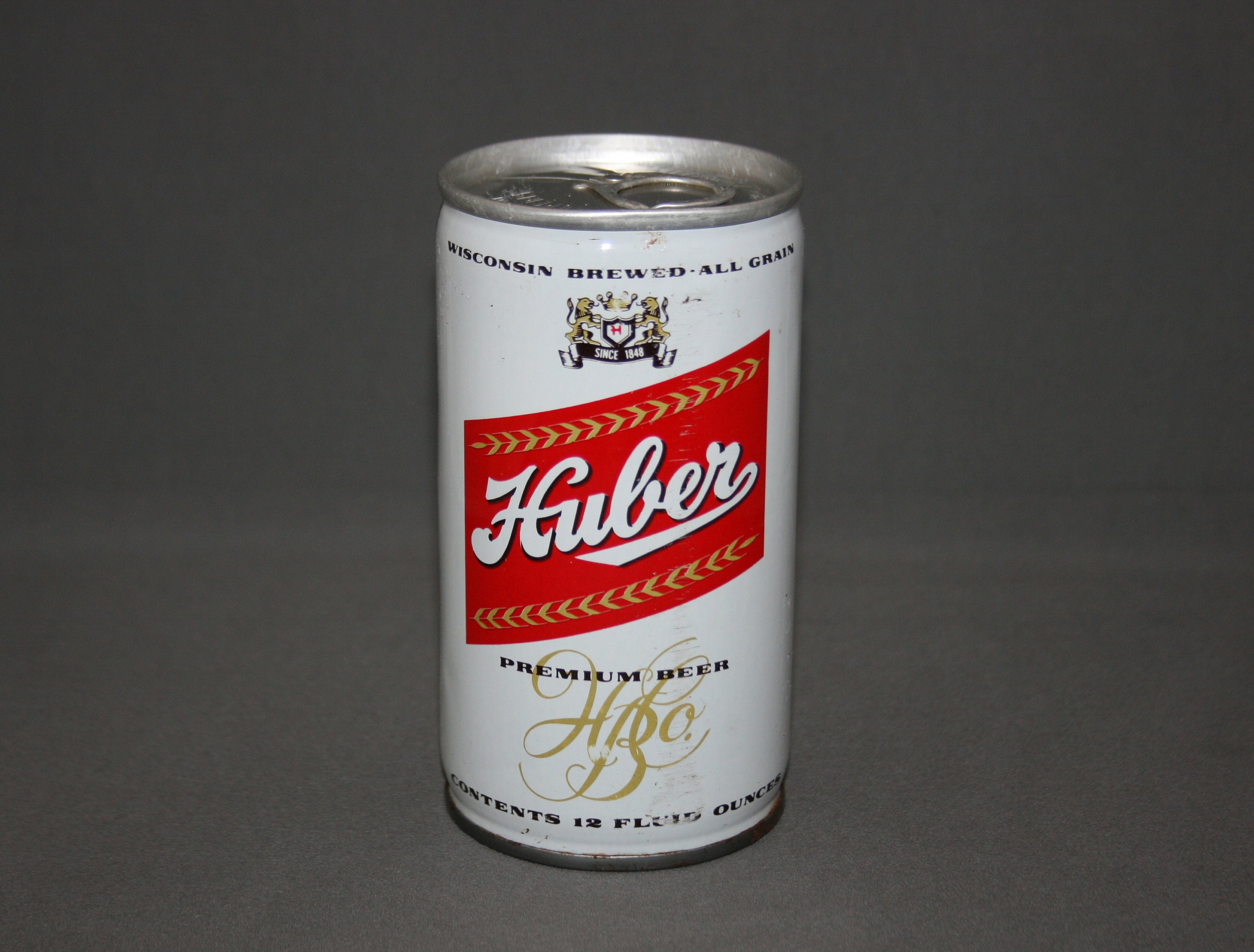 Vintage Huber Premium Beer Steel Beer Can Pull Tab Unopened & Empty ...