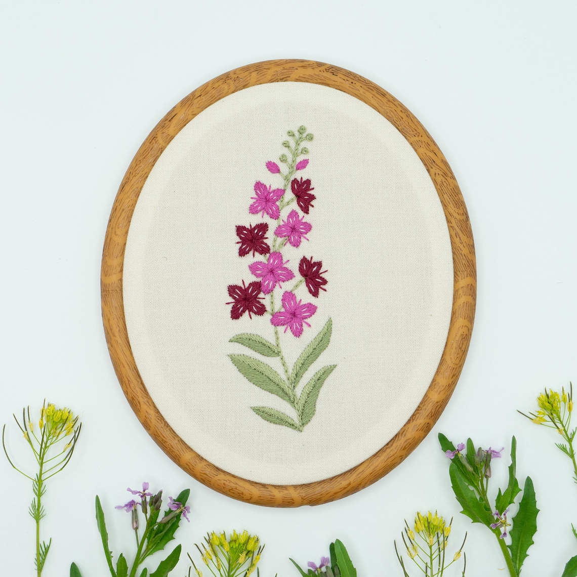 Fireweed Flowers Embroidery Pattern Pdf, Floral Pattern, Botanical ...